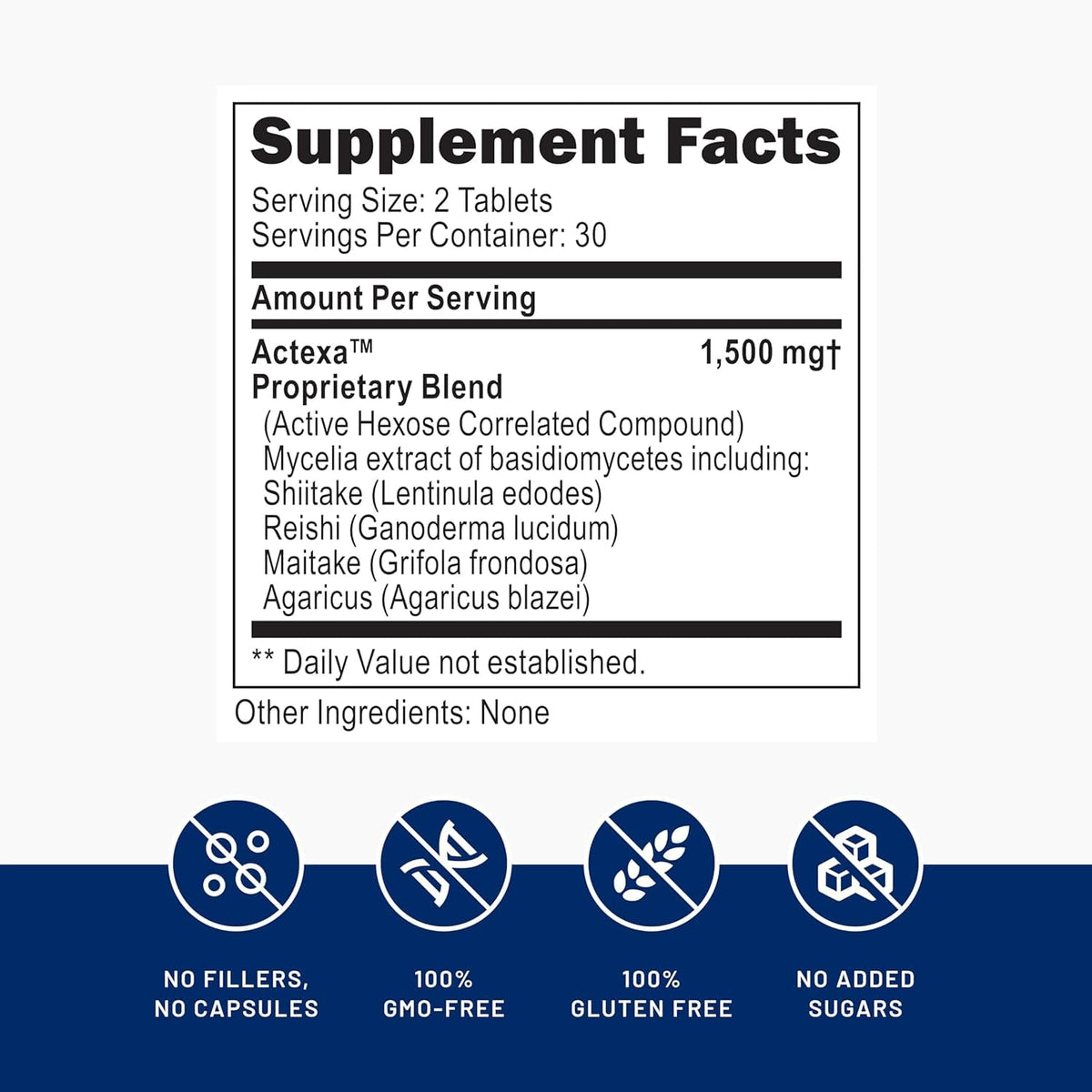 1500 mg Active Hexose tablets