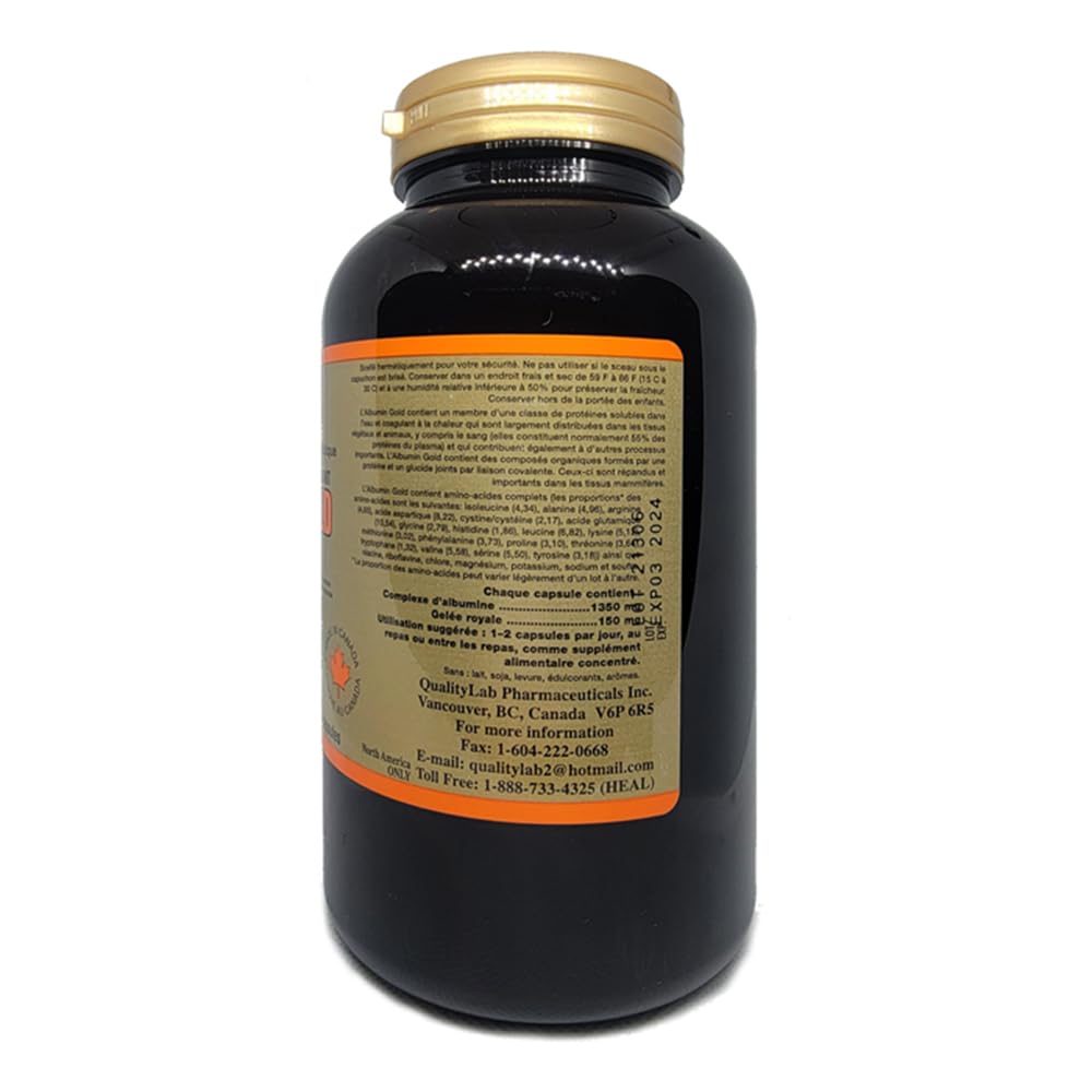 1500 mg Albumin Gold supplements