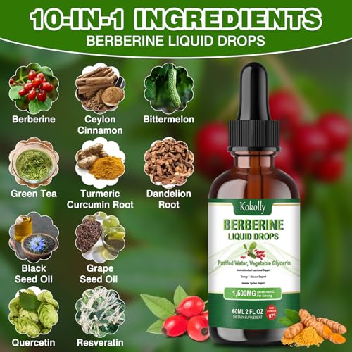 1500 mg berberine drops for immune support