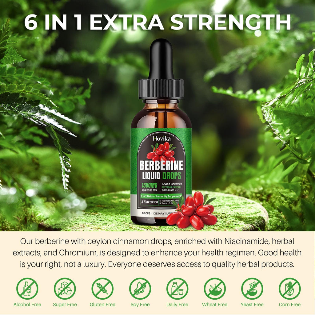 1500 mg berberine drops for wellness