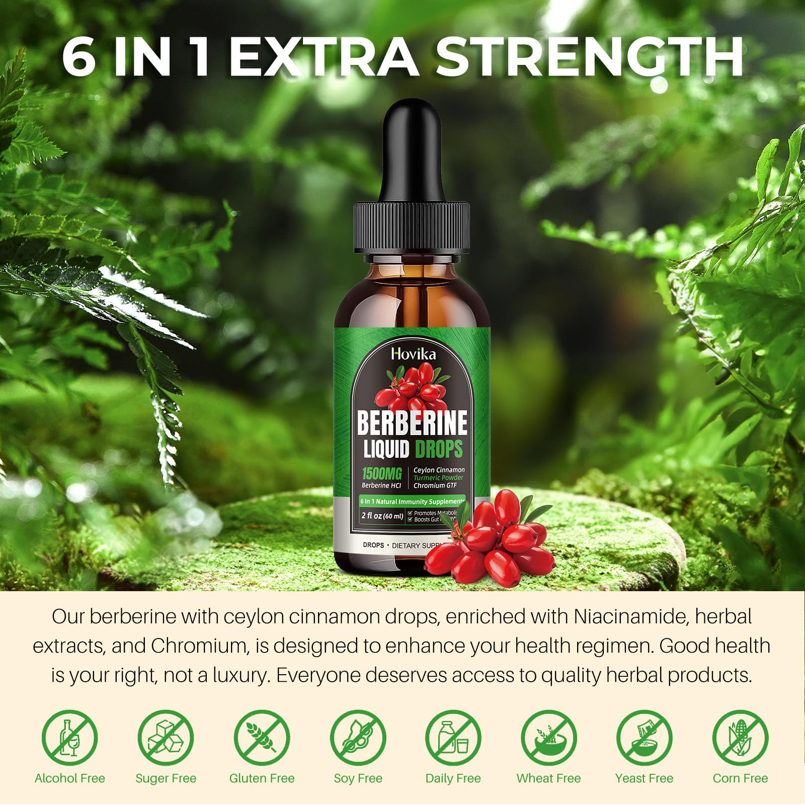 1500 mg berberine drops for wellness