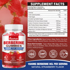 1500 mg Berberine supplement gummies