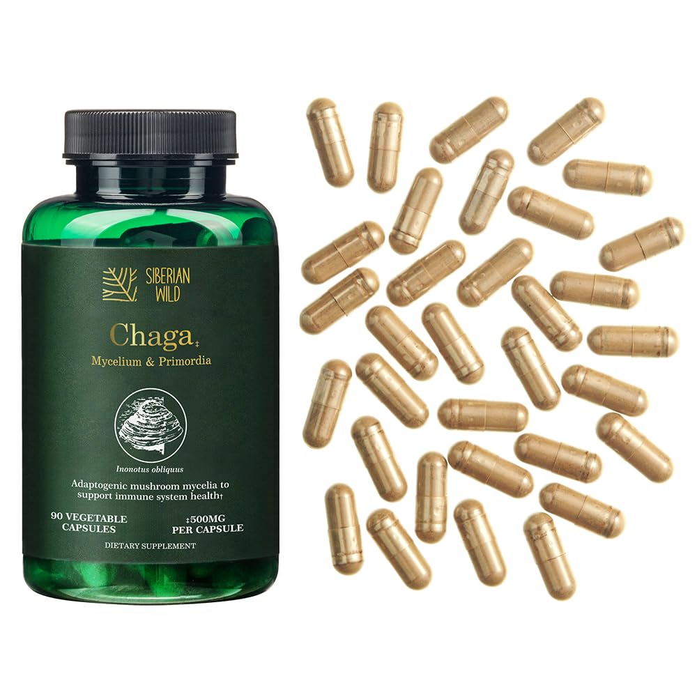 1500 mg Chaga mushroom capsules