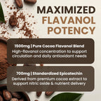 1500 mg cocoa powder for health benefits