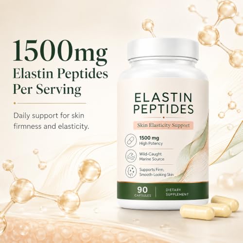 1500 mg elastin for youthful skin