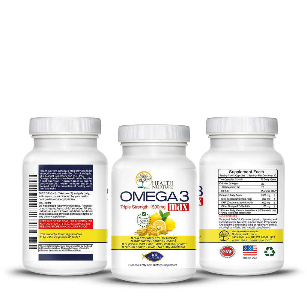 1500 mg fish oil softgels