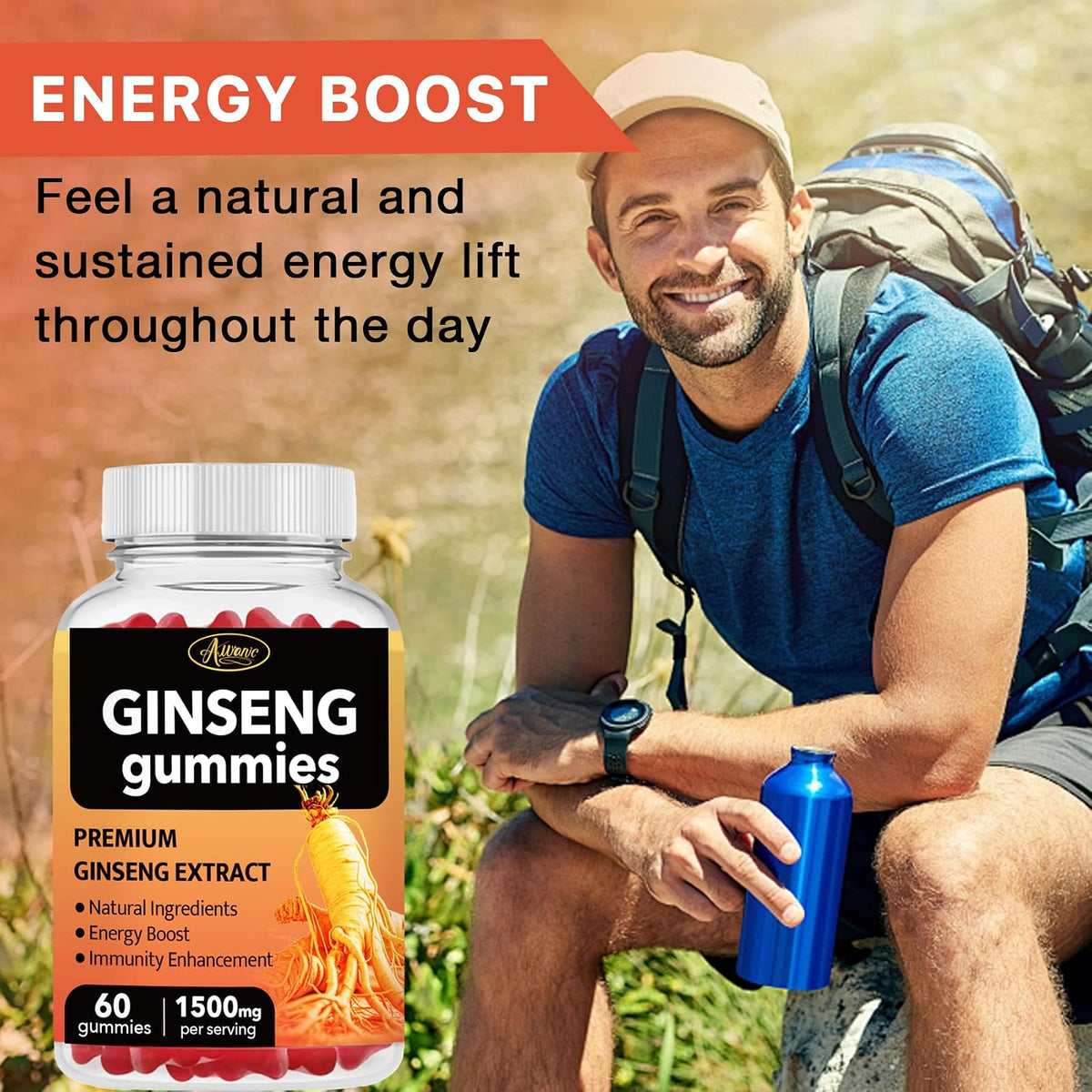 1500 mg ginseng for stress relief