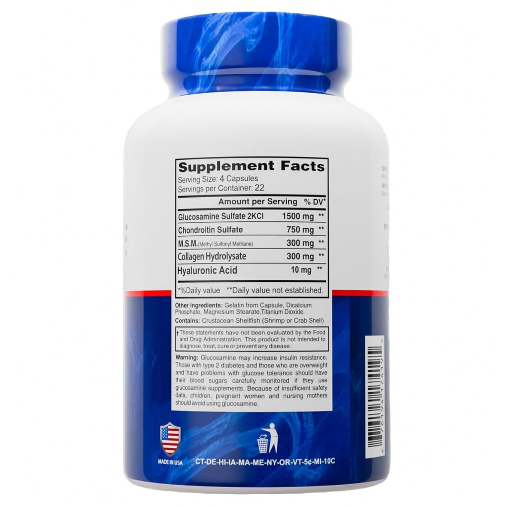 1500 mg glucosamine capsules for mobility