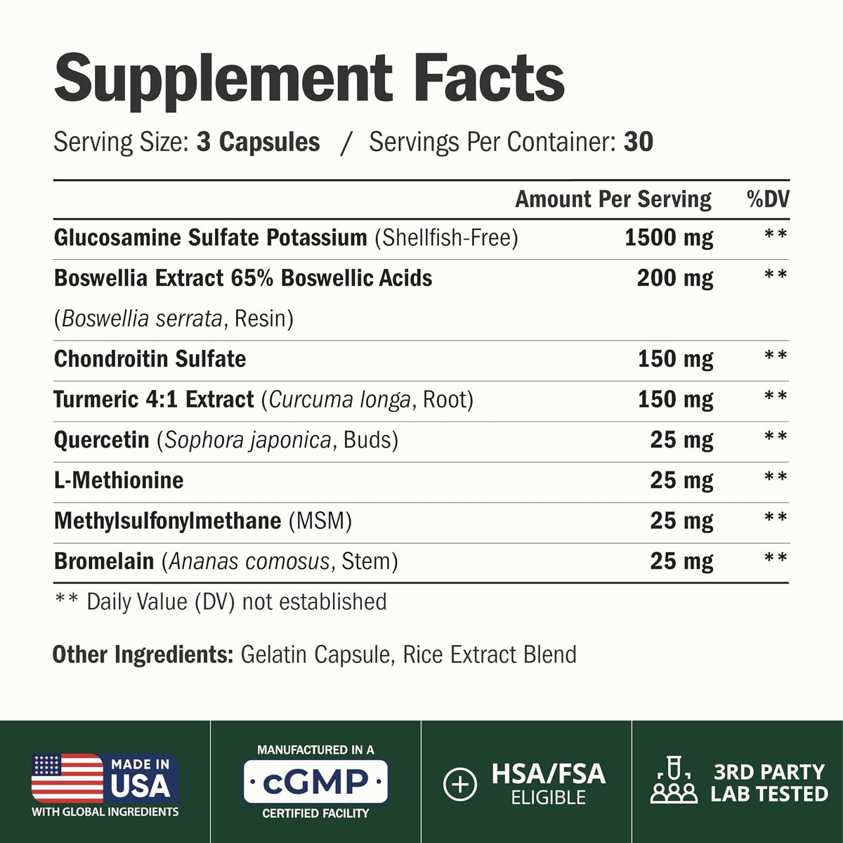 1500 mg glucosamine chondroitin benefits