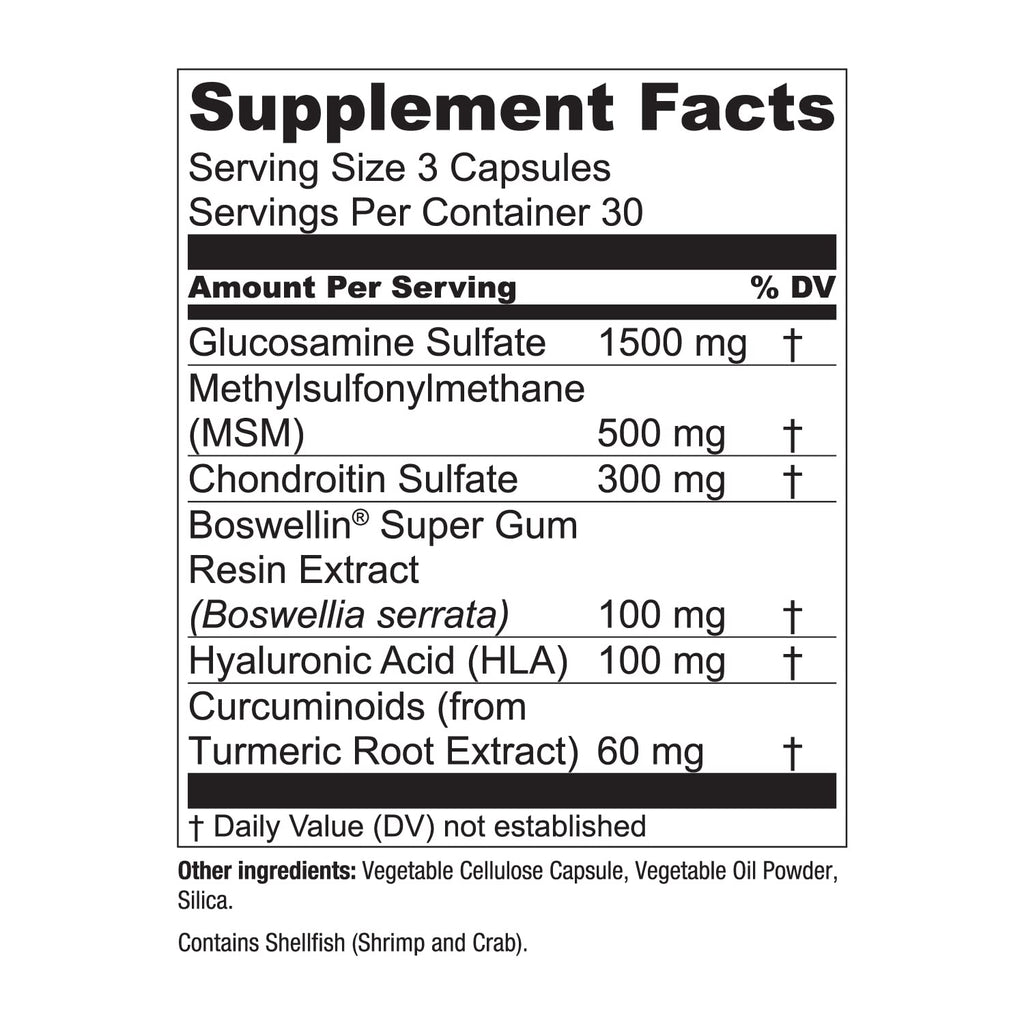 1500 mg glucosamine chondroitin capsules