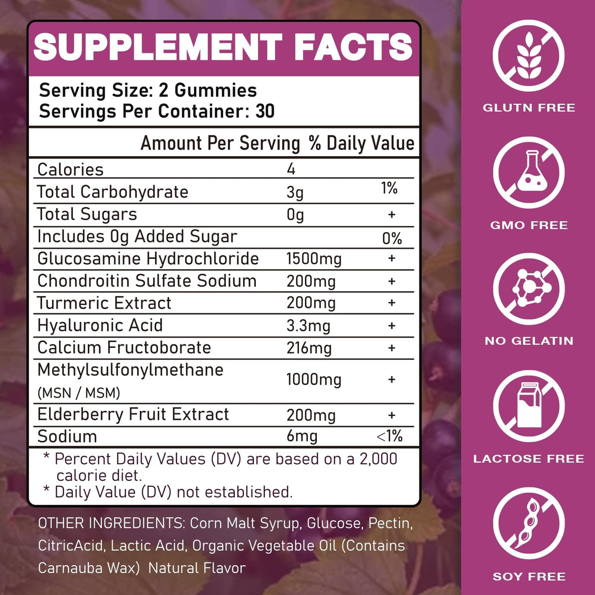 1500 mg glucosamine chondroitin formula