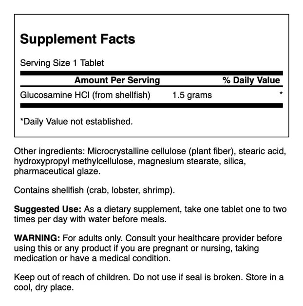 1500 mg glucosamine chondroitin supplement