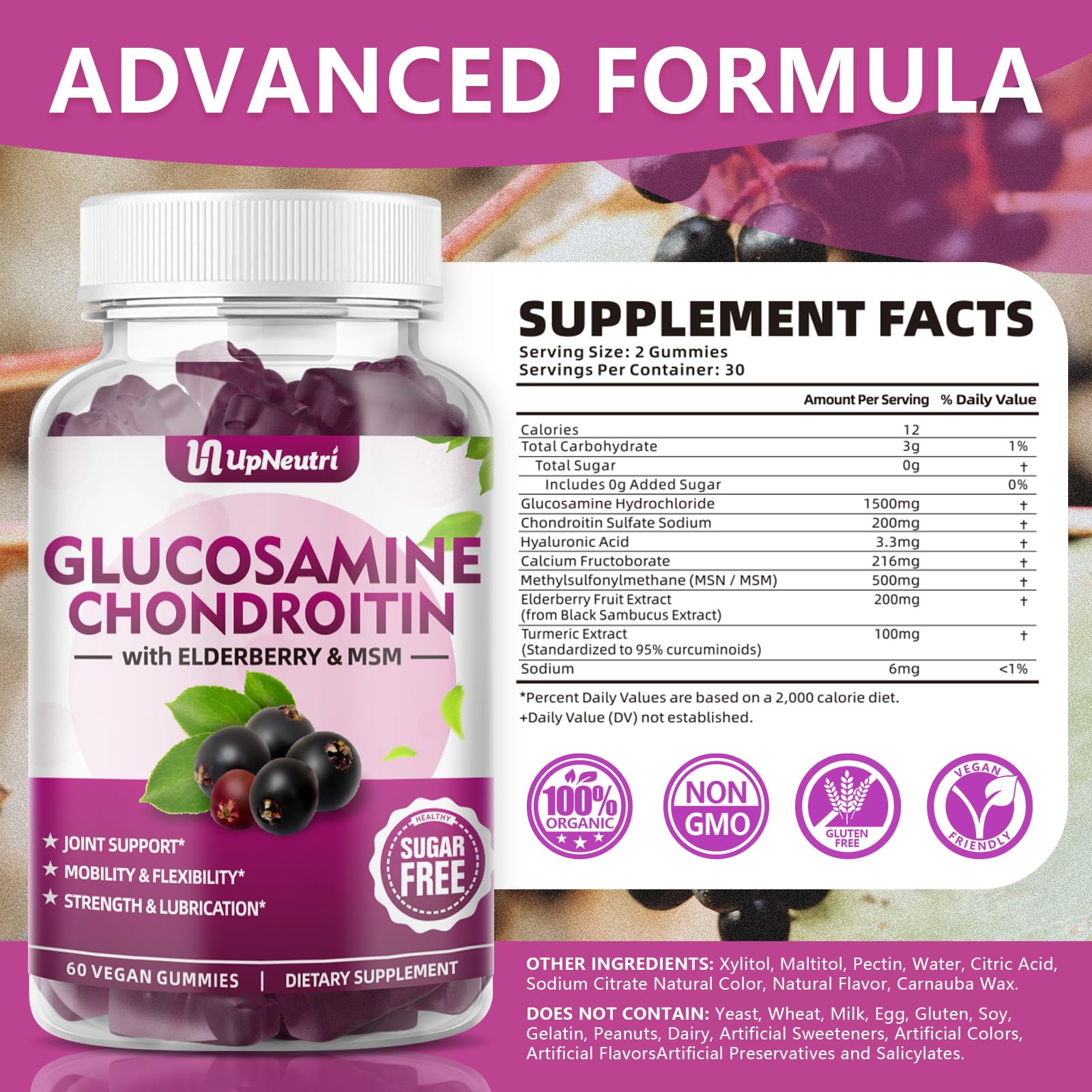 1500 mg glucosamine chondroitin support