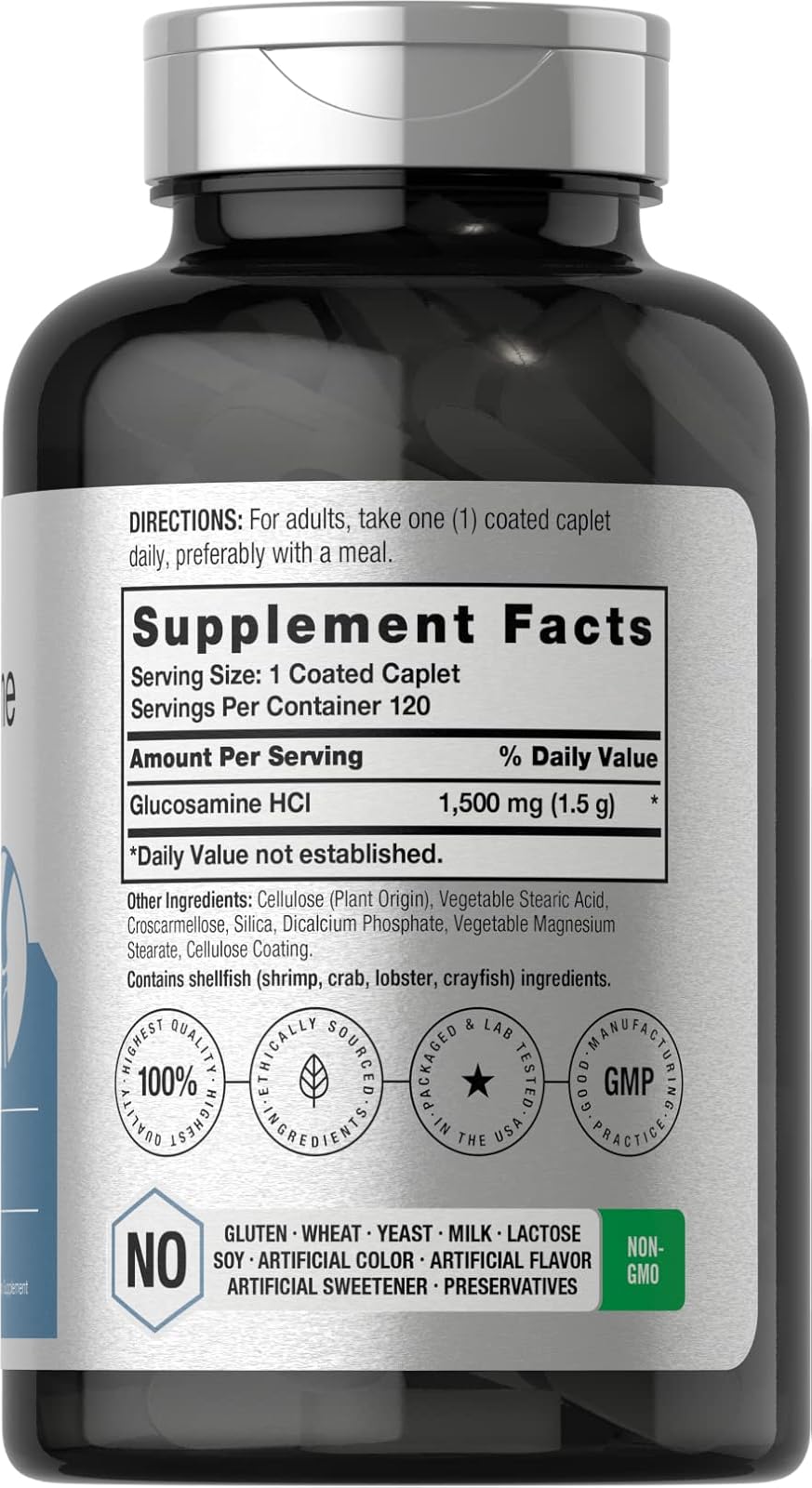 1500 mg glucosamine HCL caplets