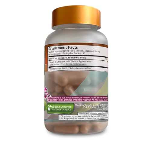 1500 mg horse chestnut for healthy veins