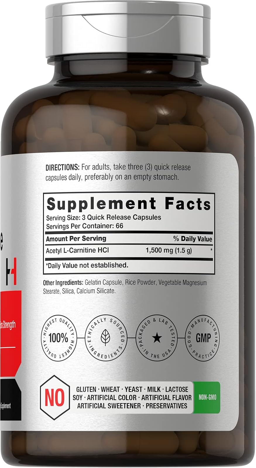 1500 mg l-carnitine for energy