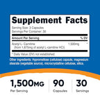 1500 mg L-Carnitine supplement benefits