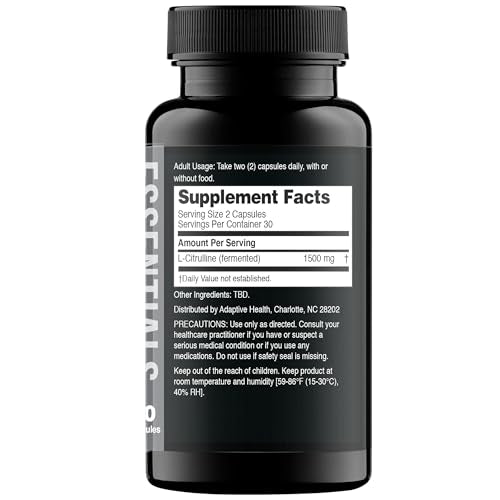 1500 mg L-Citrulline capsules for energy