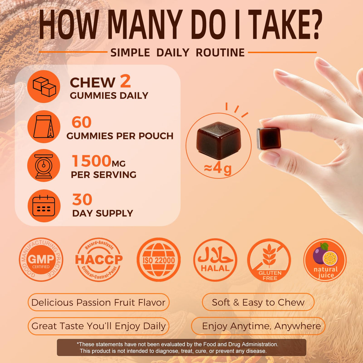 1500 mg Lion's Mane mushroom benefits