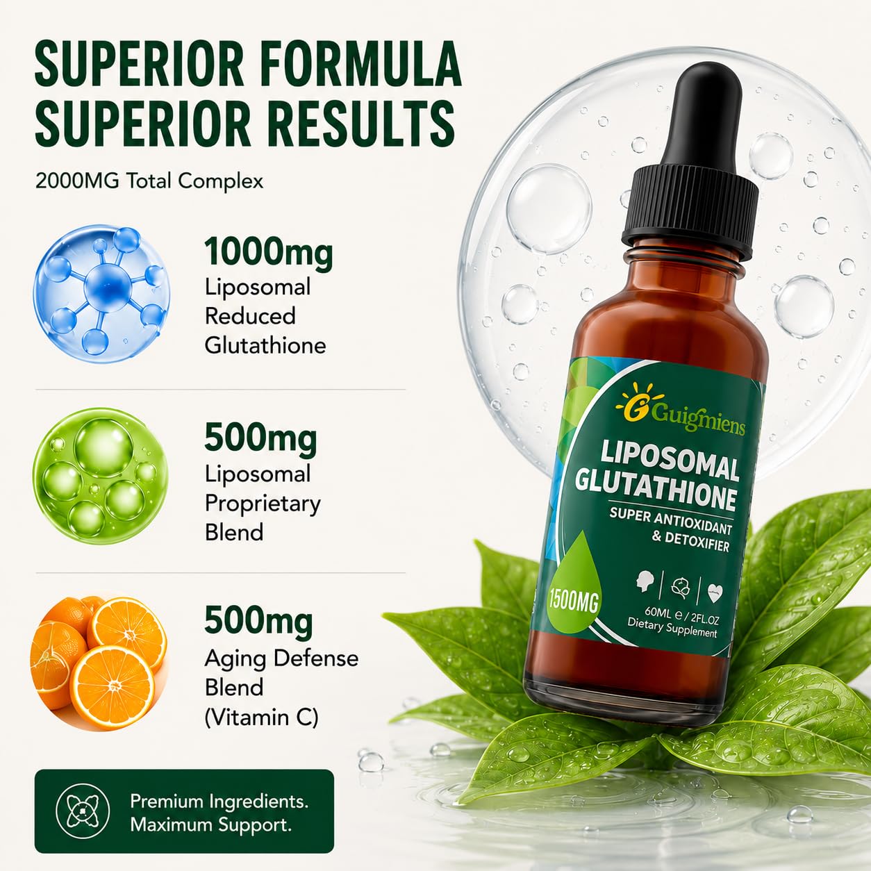 1500 mg liposomal glutathione benefits