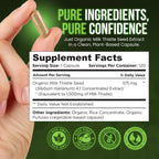 1500 mg milk thistle supplement