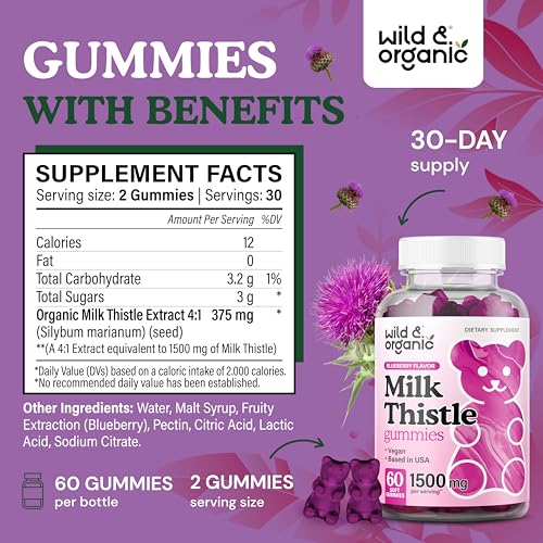1500 mg milk thistle supplement