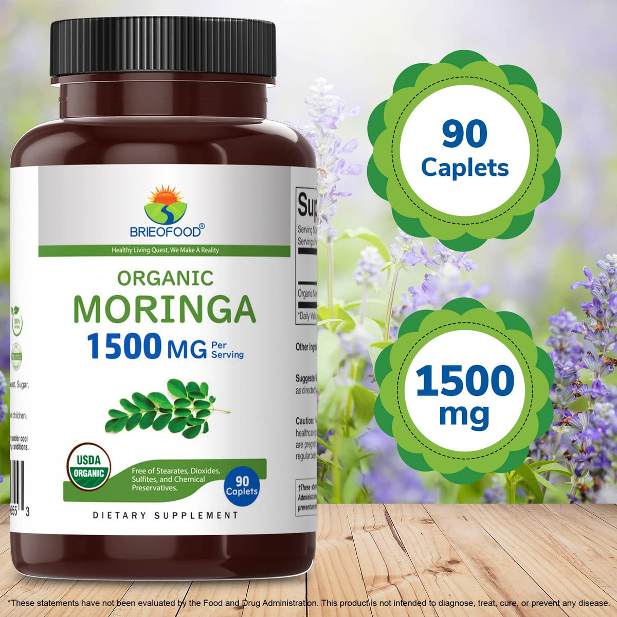1500 mg moringa for daily nutrition