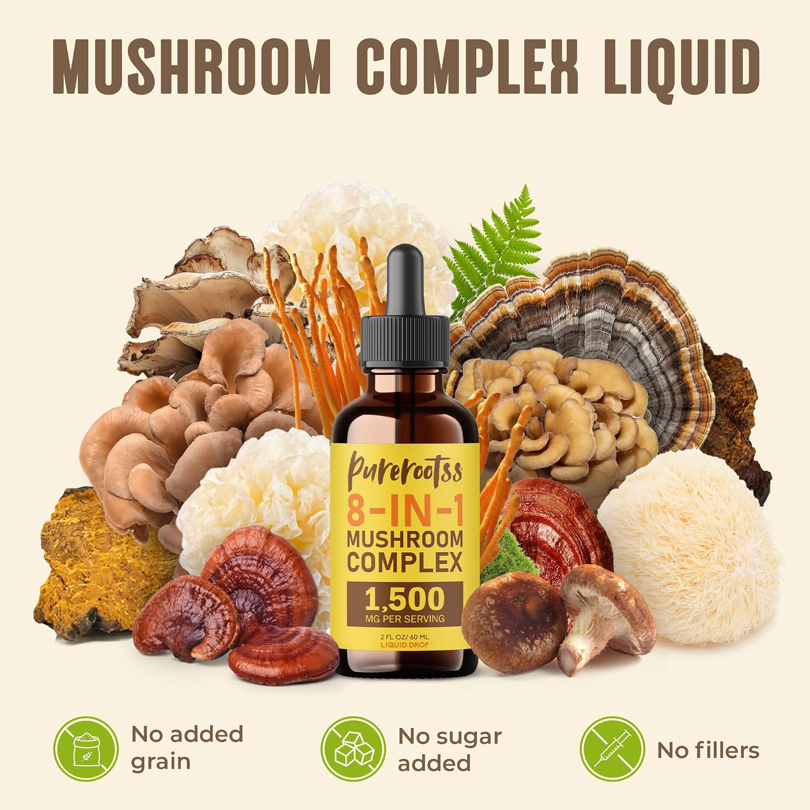 1500 mg Mushroom Complex extract