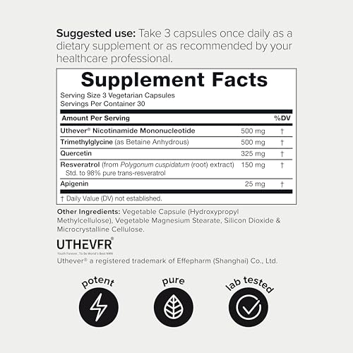 1500 mg NMN Resveratrol health benefits
