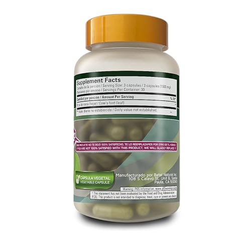 1500 mg Pata de Vaca dosage