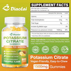 1500 mg potassium citrate supplement