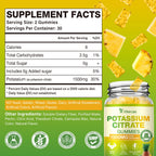1500 mg potassium supplement gummies