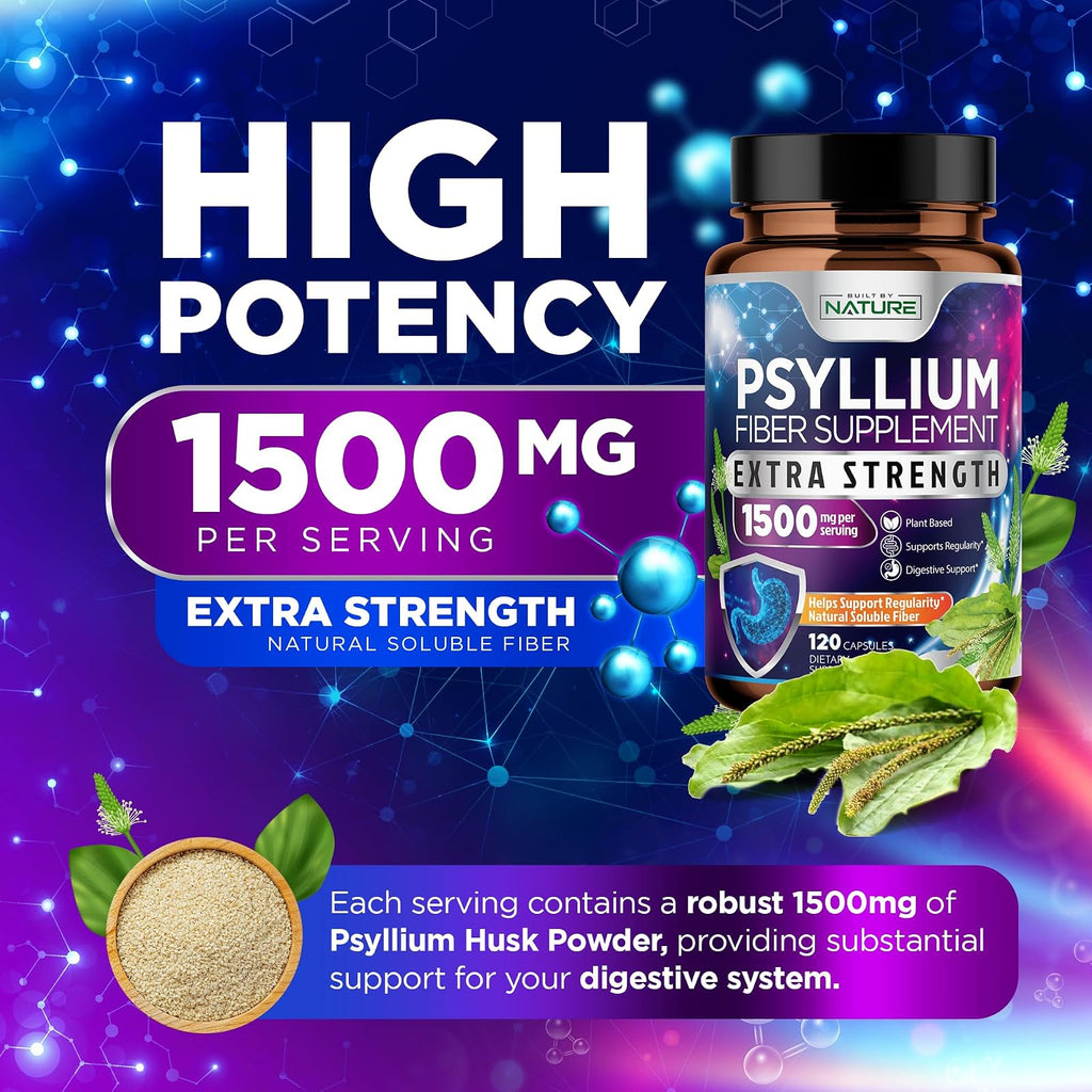 1500 mg psyllium husk capsules