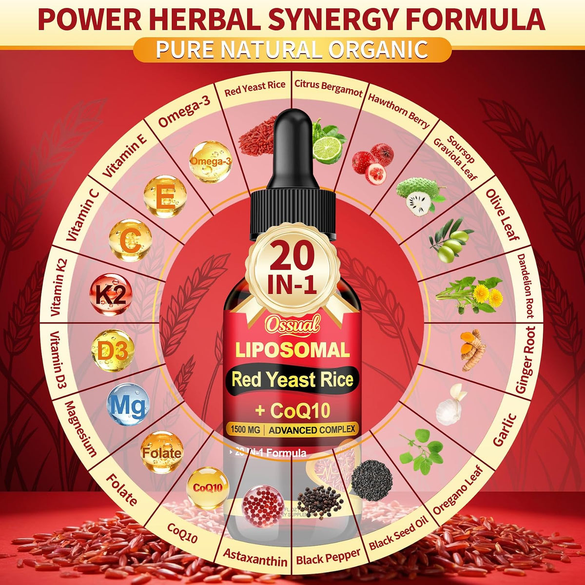 1500 mg red yeast rice dosage