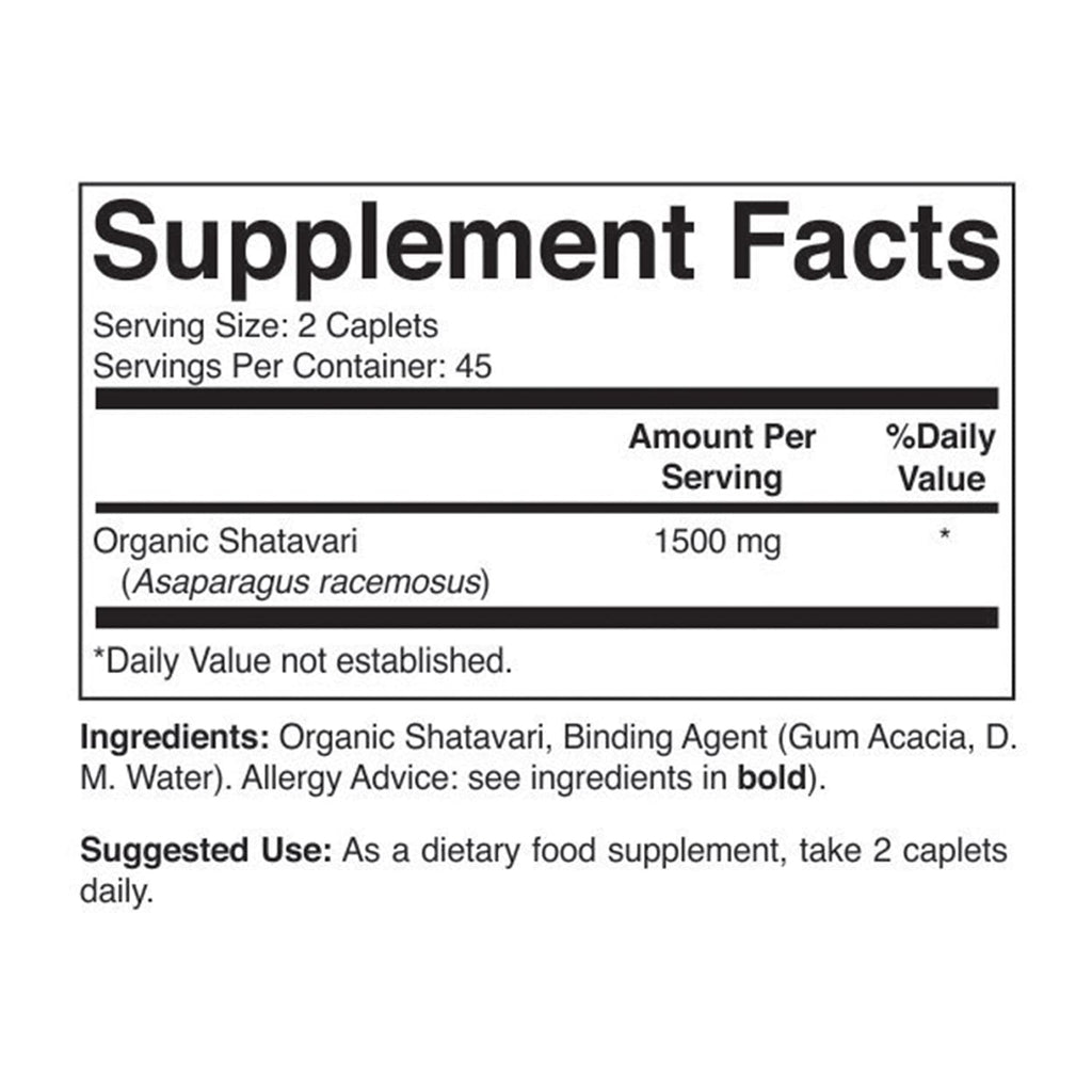 1500 mg Shatavari vitamin A supplement