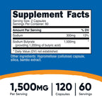 1500 mg sodium butyrate capsules