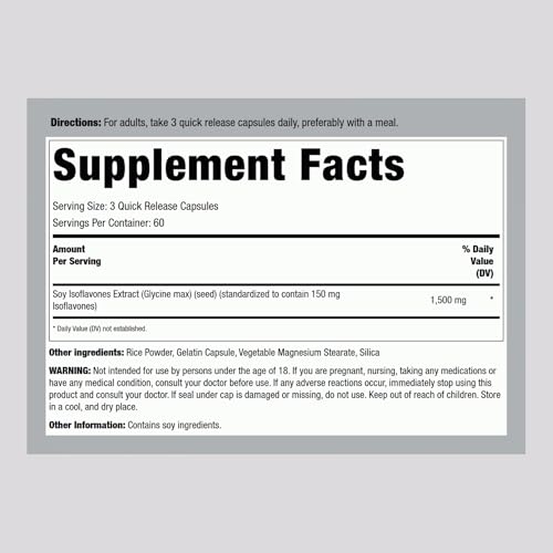 1500 mg soy isoflavones benefits