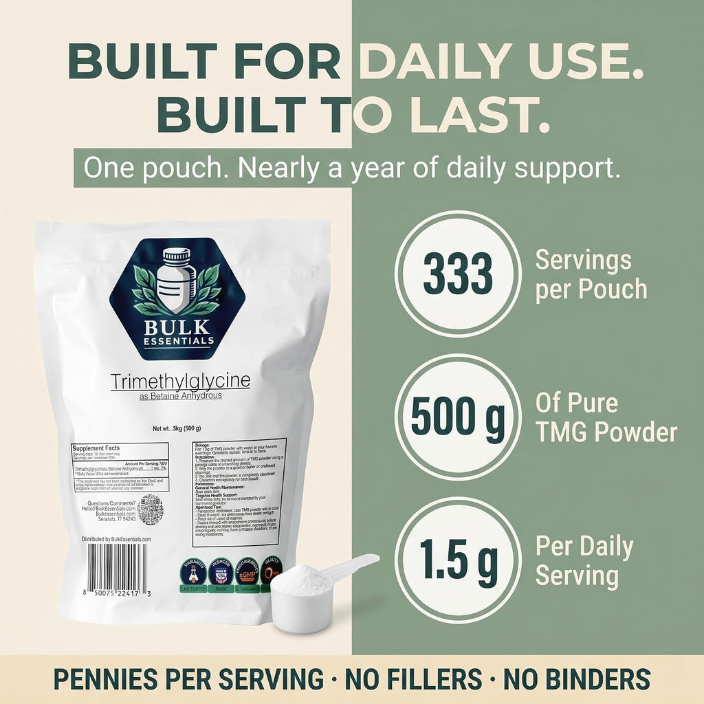 1500 mg TMG multivitamins for wellness