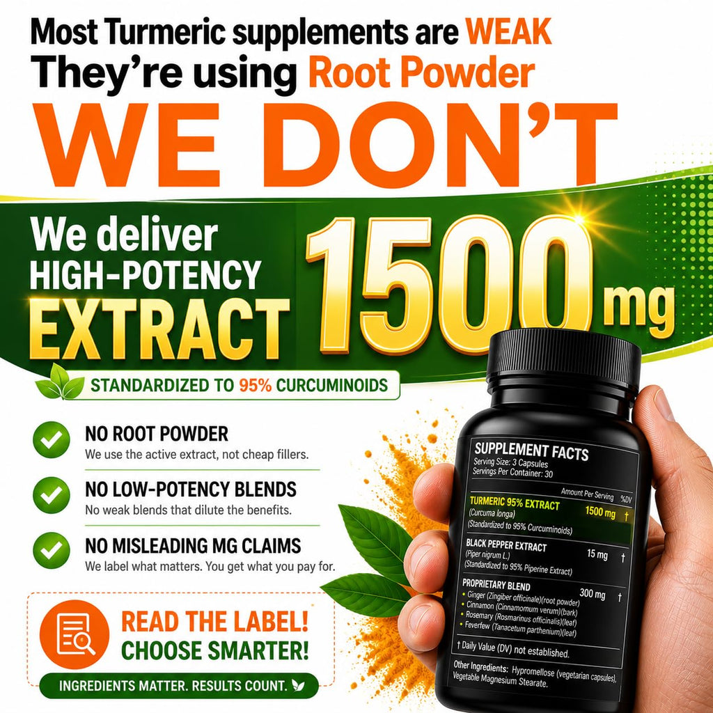 1500 mg turmeric curcumin capsules