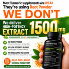 1500 mg turmeric curcumin capsules