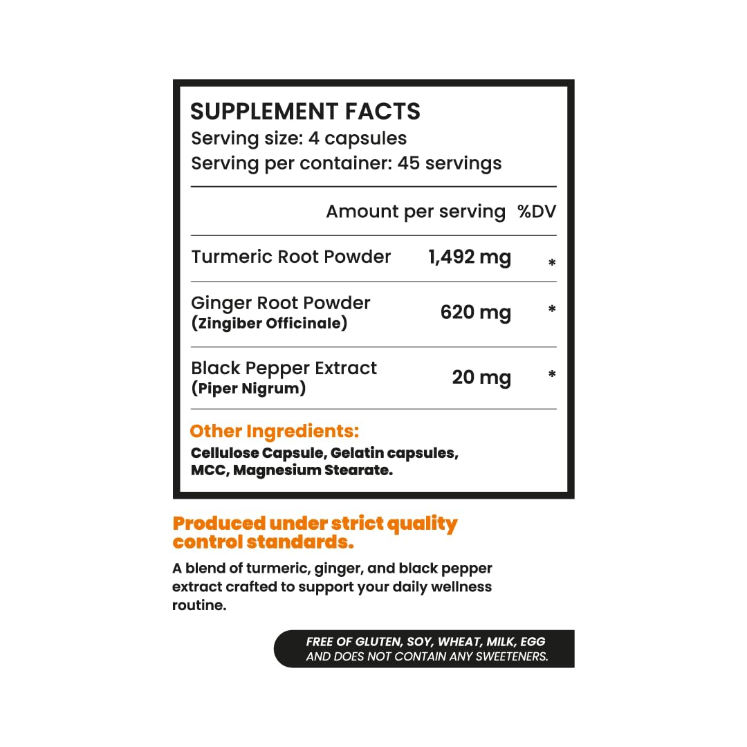 1500 mg turmeric curcumin for wellness