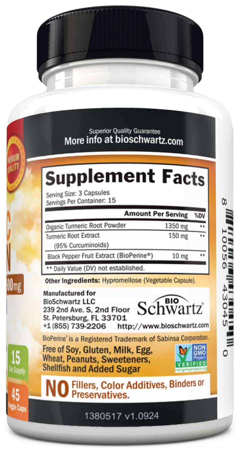 1500 mg turmeric for daily vitality