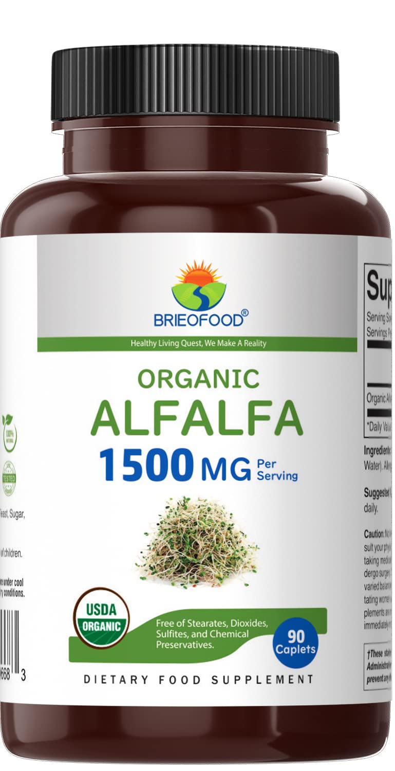 1500 mg vegetarian alfalfa supplement