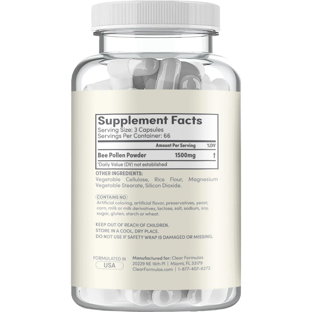 1500mg bee pollen serving size