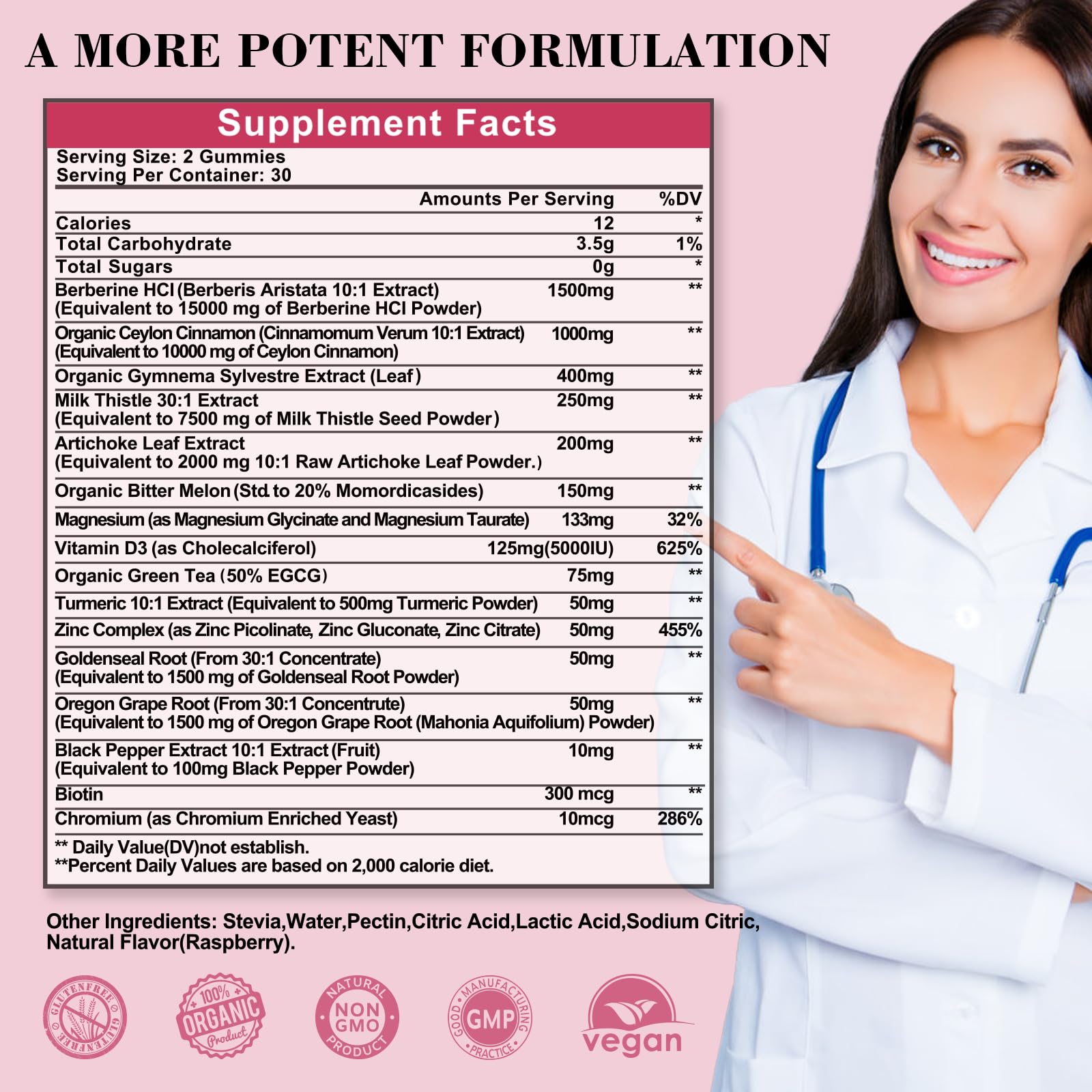 1500mg Berberine for daily wellness