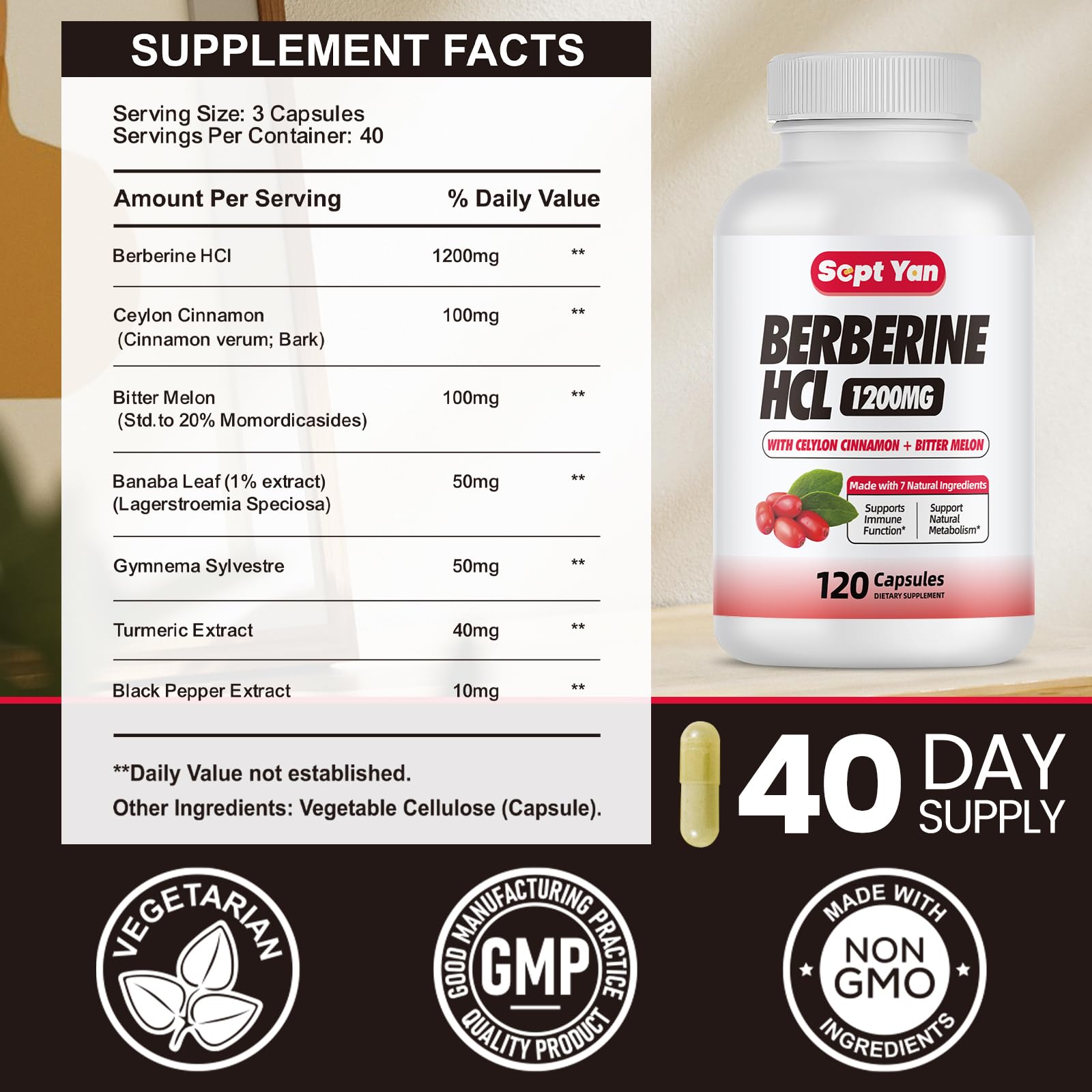 1500mg berberine for heart health