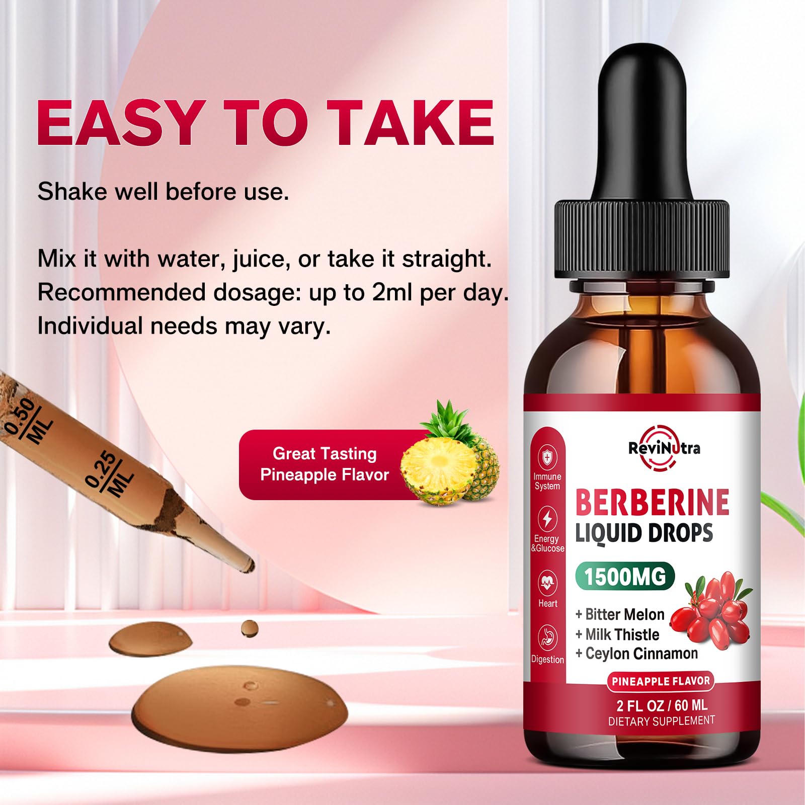 1500mg berberine for heart health