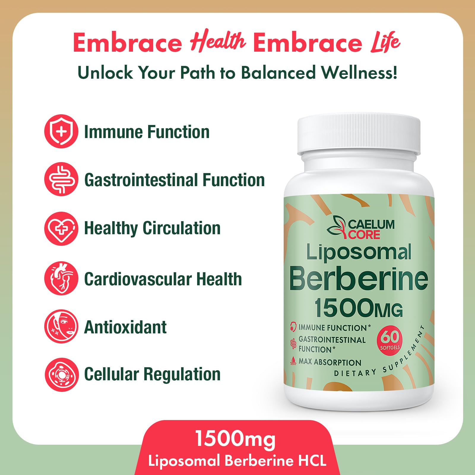 1500mg berberine for men and women