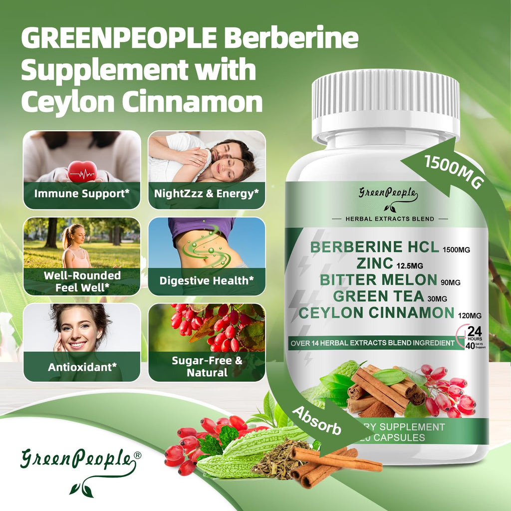 1500mg Berberine for men and women