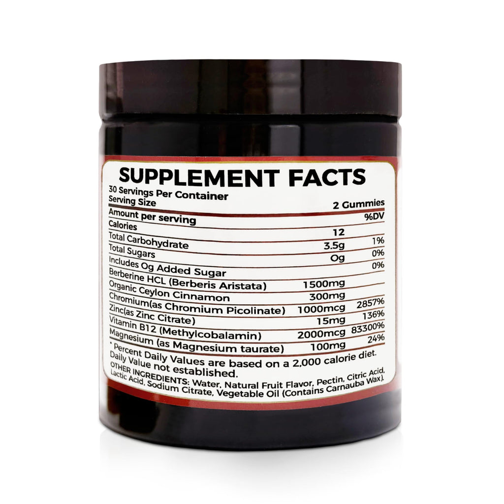 1500mg berberine support with cinnamon